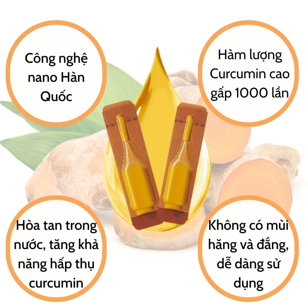Tinh Chất Nghệ Nano Curcumin Gold SamSung Hàn Quốc [ Hộp 50 ống ...
